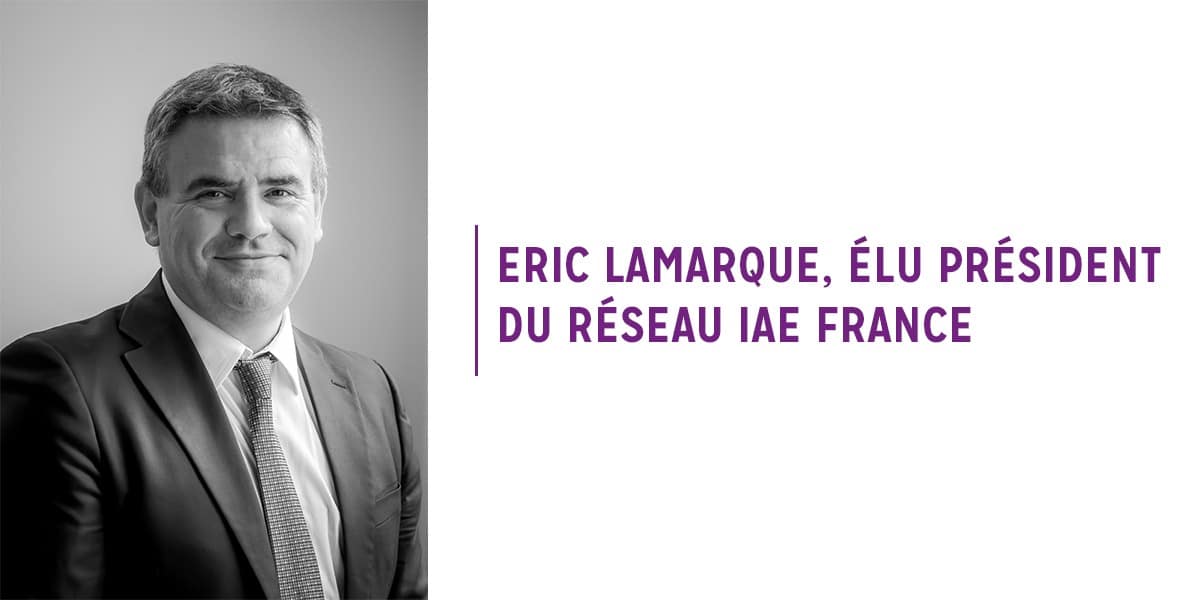 Communiqué de presse : Éric LAMARQUE, élu Président du réseau IAE ...