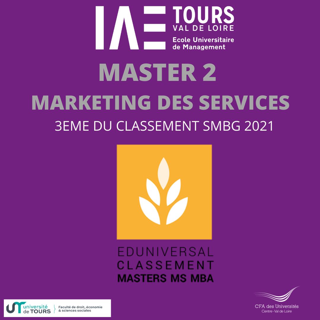 IAE Tours Val de Loire - Le Master Marketing des Services 3ème du ...