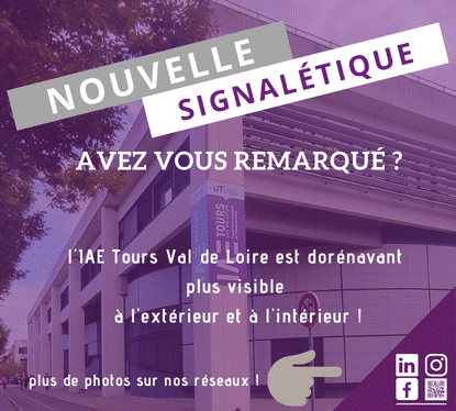 Nouvelle signalétique à l'IAE Tours Val de Loire - IAE FRANCE - Les ...