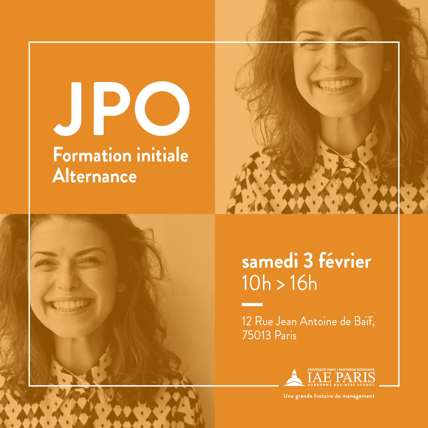 JPO de l'IAE Paris-Sorbonne | Tout savoir sur nos programmes en formation initiale et en ...